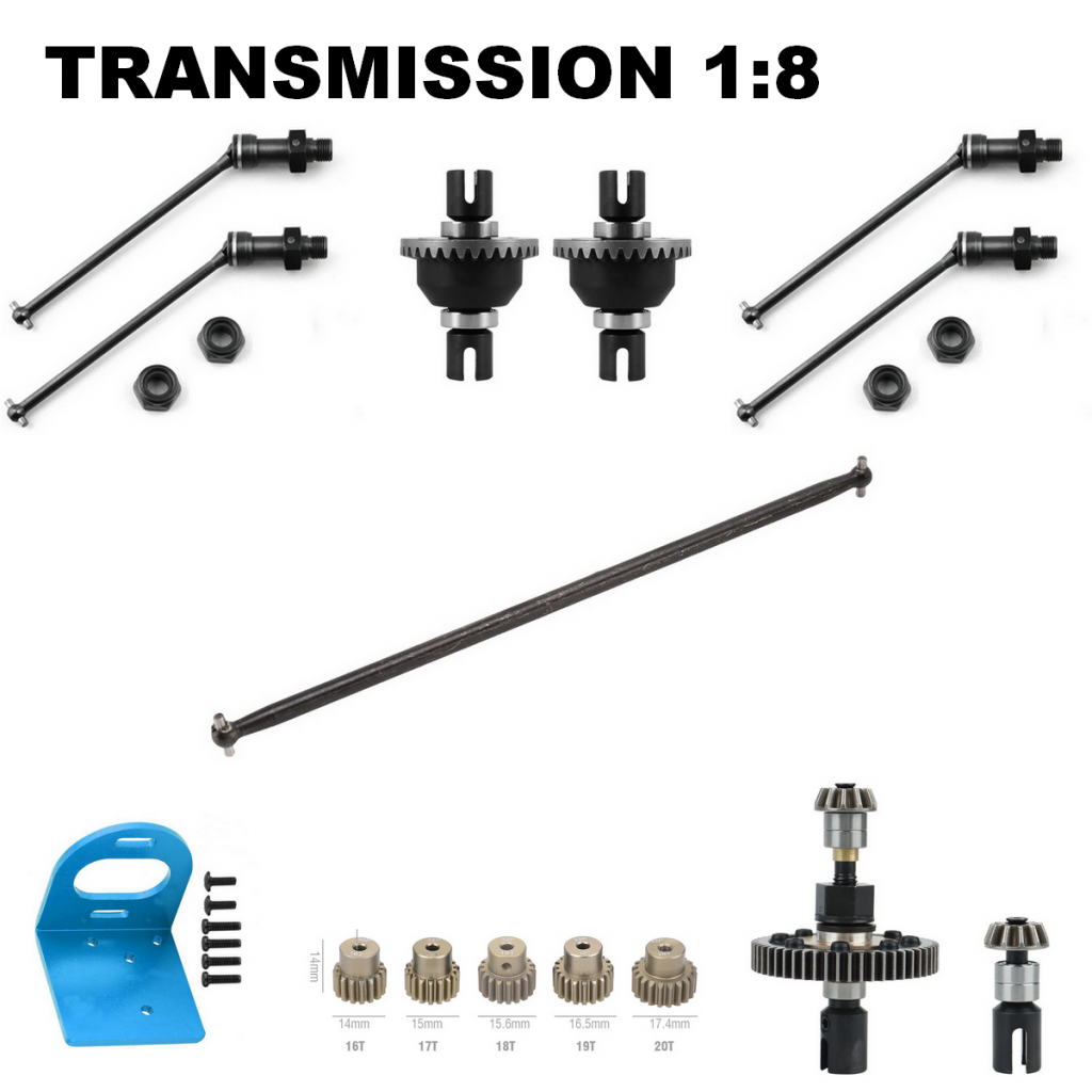 FULL KIT RC 1:8 JLB CHEETAH - MyShopKit
